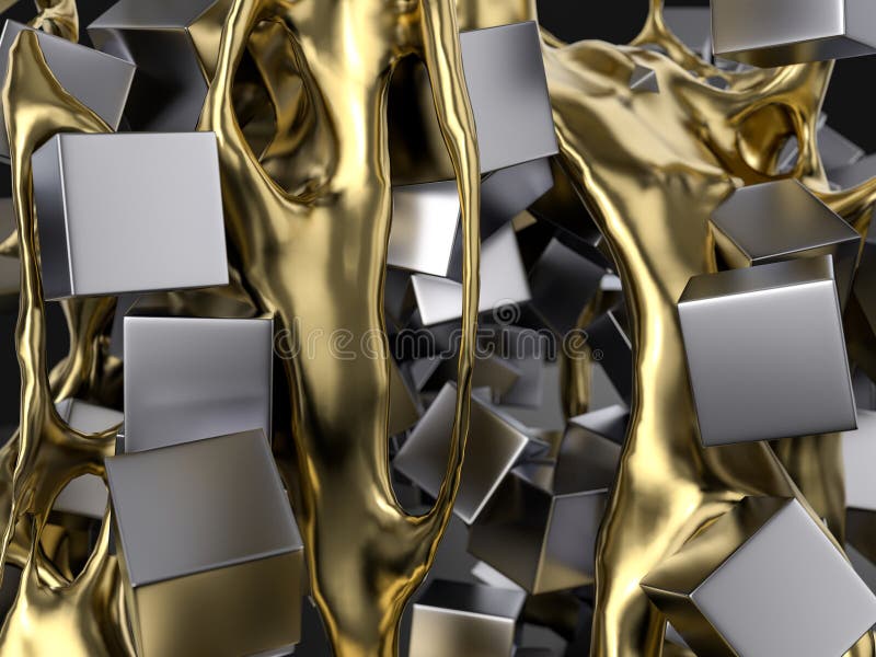 Molten gold background stock illustration. Illustration of shiny ...