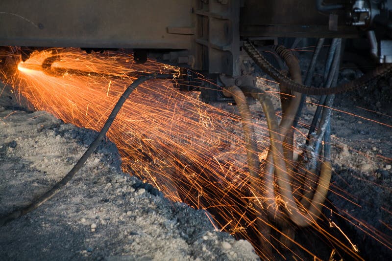 Molten iron stock image. Image of molten, heat, melting - 4051029