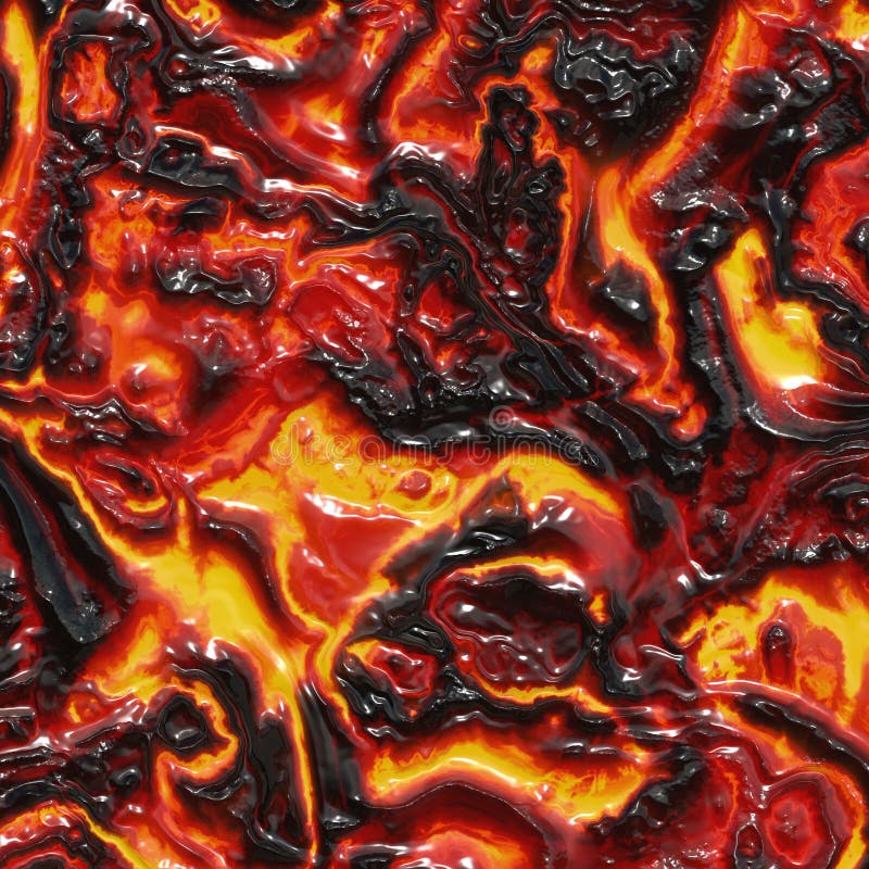 Molten lava stock illustration. Illustration of lava, nature - 2498253