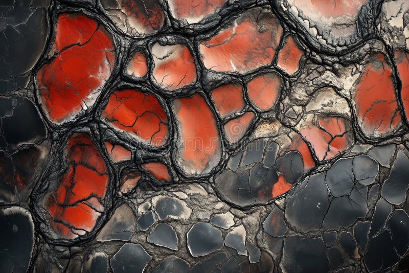 Lava Flow Solidifies into Intricate Patterns Revealing Natures Dramatic ...