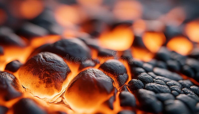 Molten Lava Texture. Natural Disaster. Dramatic Nature Stock ...