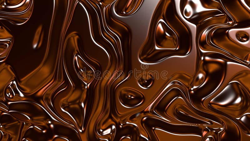 Molten Liquid with Beautiful Patterns. Design. Metallic Liquid with ...