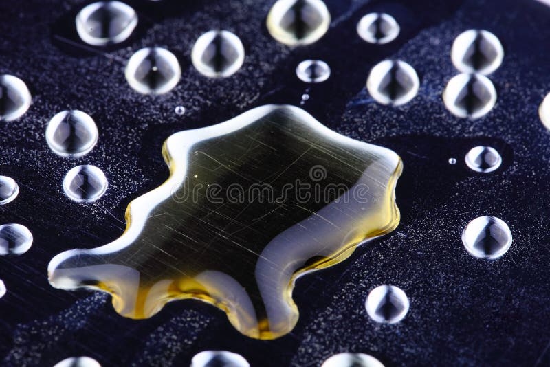 Molten Liquid. Scientific Background. Stock Photo - Image of blue ...