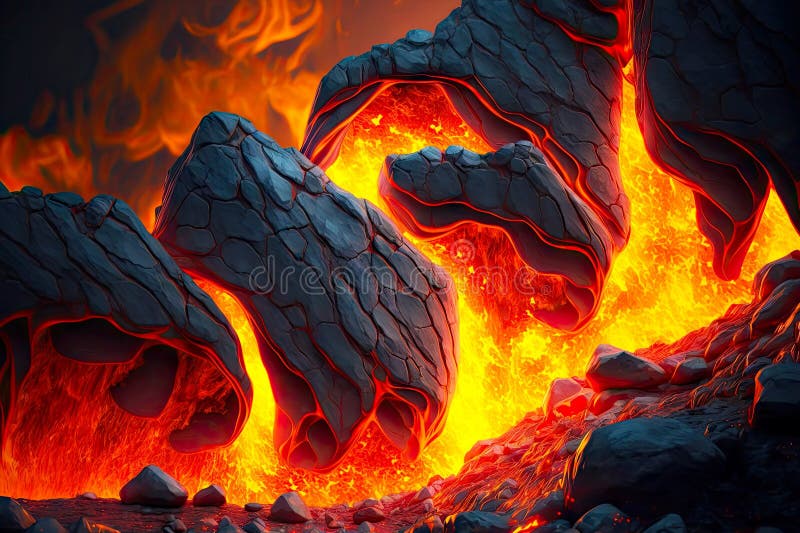 Molten Rocks Stock Illustrations – 534 Molten Rocks Stock Illustrations ...