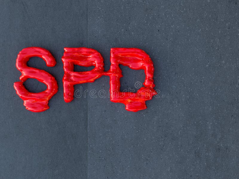 Decline of the SPD stock illustration. Illustration of logo - 167632397