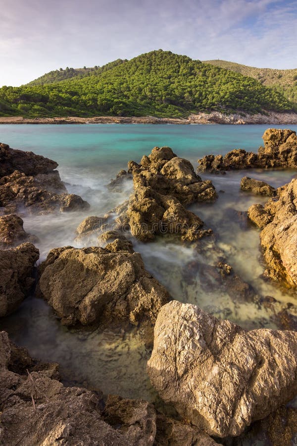 Molto Beach in Cala Rajada in Mallorca Spain Stock Photo - Image of ...