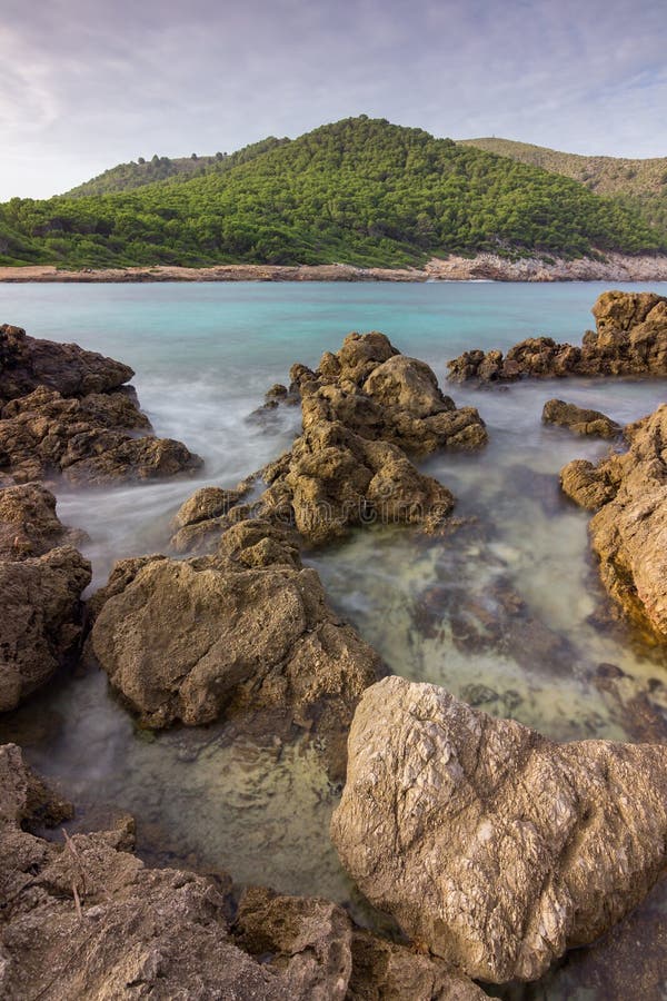 Molto Beach in Cala Rajada in Mallorca Spain Stock Image - Image of ...