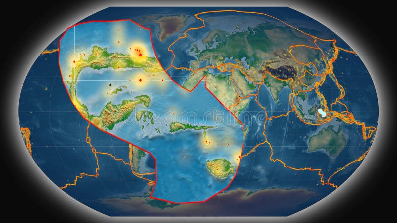 Molucca Sea Plate Presented, Kavrayskiy Projection - Physical Stock ...