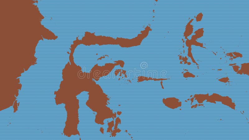 Molucca Sea Tectonic Plate - Raster. Pattern Stock Illustration ...
