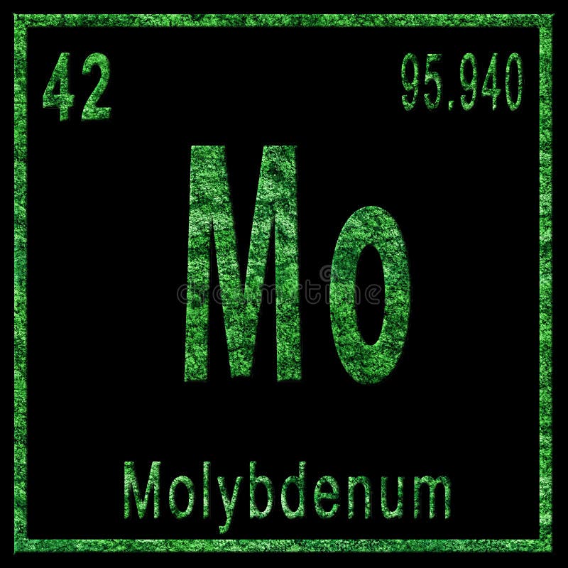 Molybdenum Chemical Element, Green Edition Stock Illustration ...