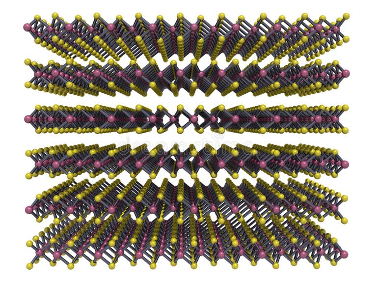 Molybdenum Disulphide stock illustration. Illustration of molybdenum ...