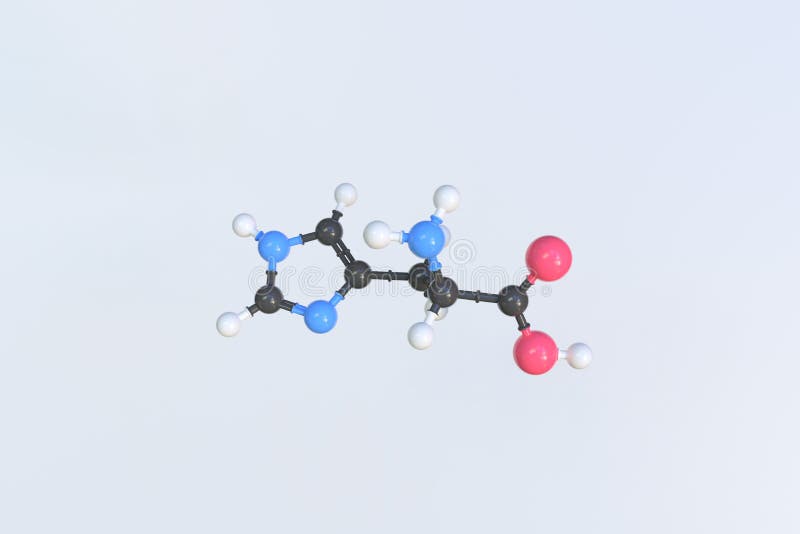 Molécula De Histidina Hecha Con Bolas Modelo Molecular Científico 3d ... Molécula De Histidina Hecha Con Bolas Modelo Molecular Científico 3d ...