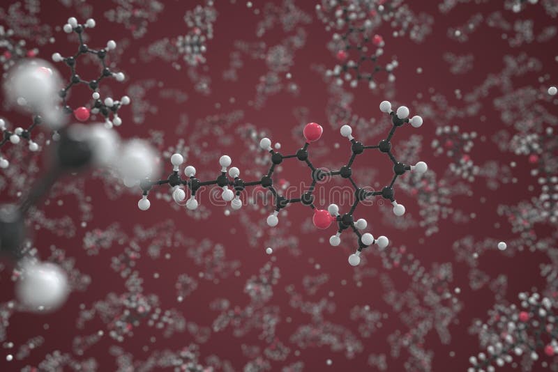 Molécula Del Modelo Molecular De Ballandstick De Cannabinol ... Molécula Del Modelo Molecular De Ballandstick De Cannabinol ...