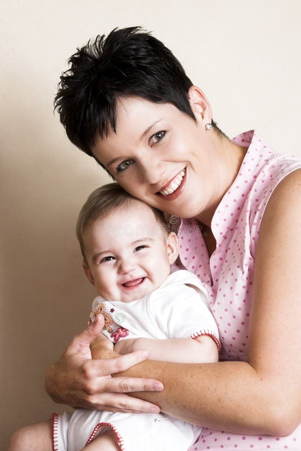 Mom and Baby stock image. Image of small, mother, portrait - 10105191