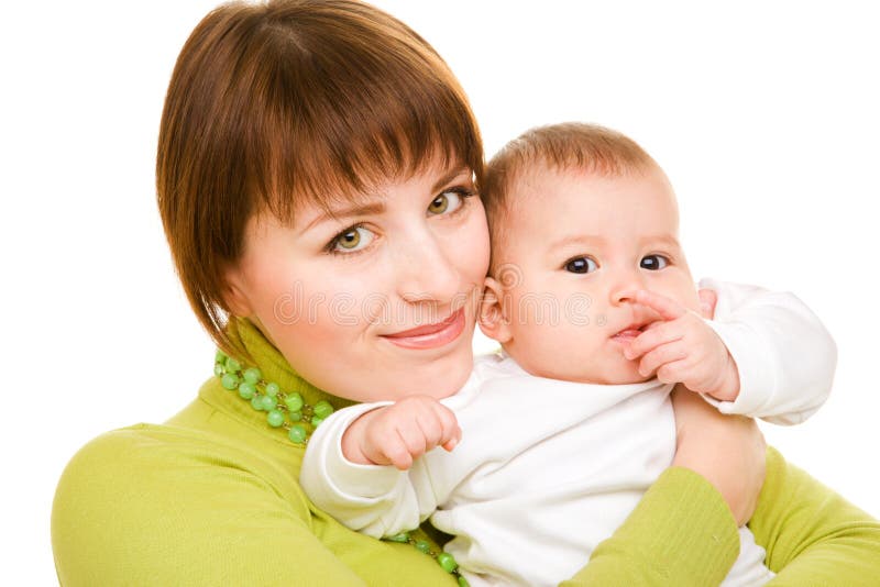 Mom and baby stock photo. Image of love, embracing, happy - 15550640