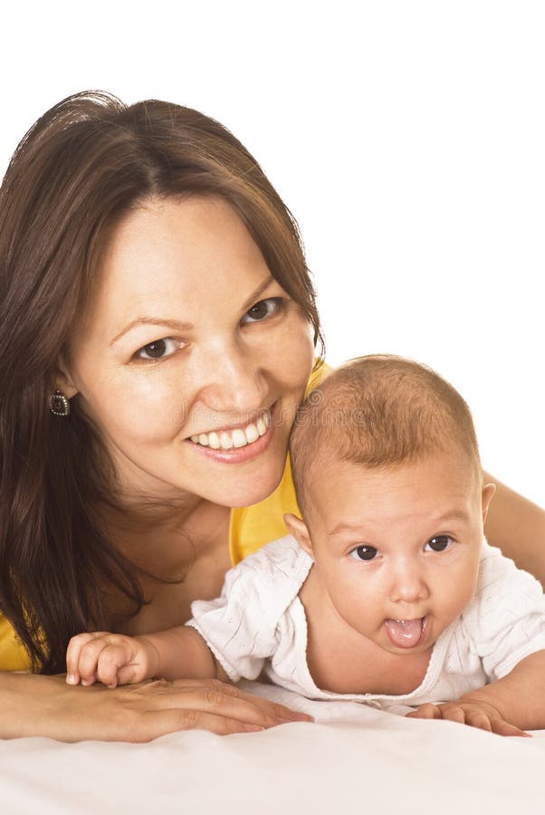 Mom and baby stock image. Image of beautiful, human, hand - 16383405