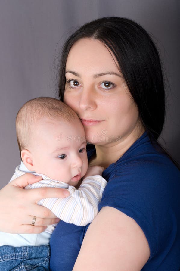 Mom and baby stock image. Image of comfortable, childhood - 17642039