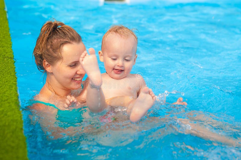 Mom and Baby Have a Rest in Stock Image - Image of enjoyment, relax ...