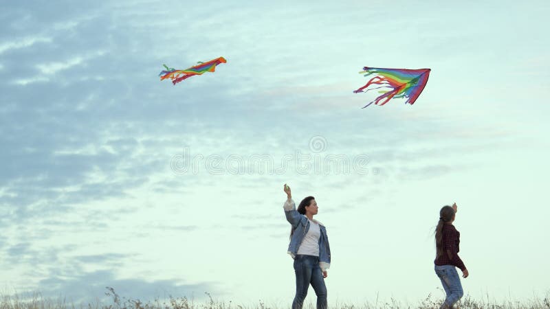 Mom and Daughter Launch Paper Airplanes into the Air. Slow Motion Video ... Mom and Daughter Launch Paper Airplanes into the Air. Slow Motion Video ...