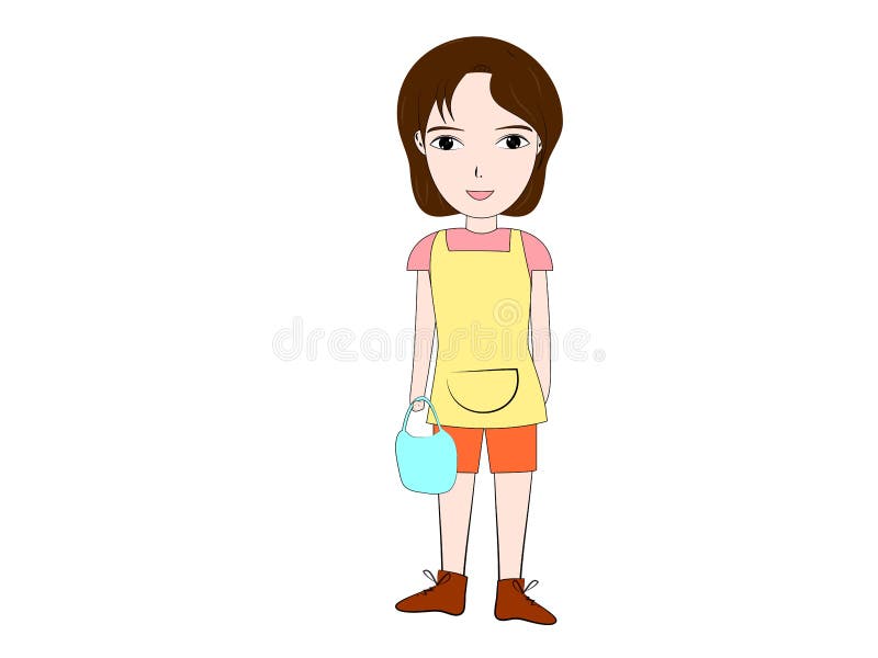 Mom cartoon stock vector. Illustration of design, cooking - 59281905