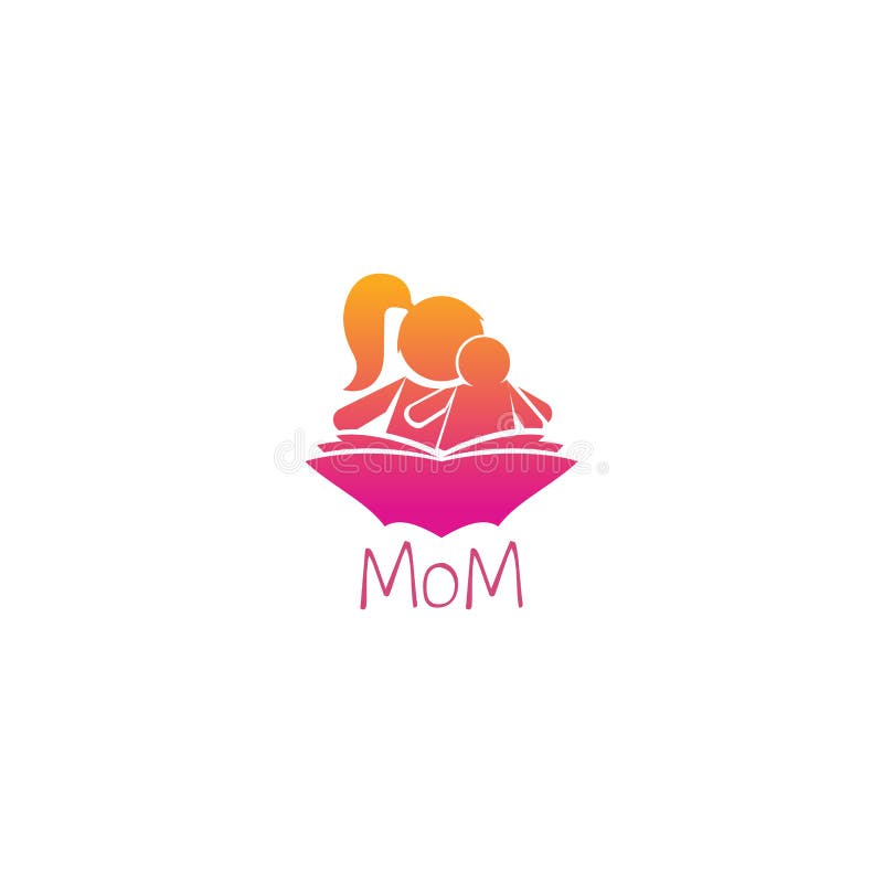 Mom Logo M Brand, Symbol, Design, Graphic, Minimalist.logo Stock Vector ...