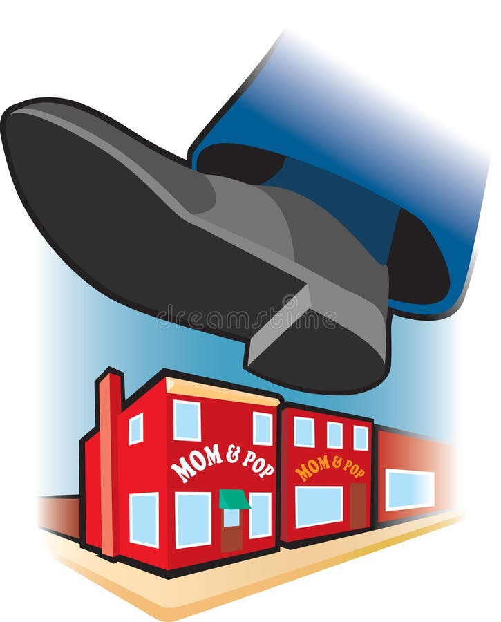 Mom and Pop Shop stock vector. Illustration of walmart - 16412516