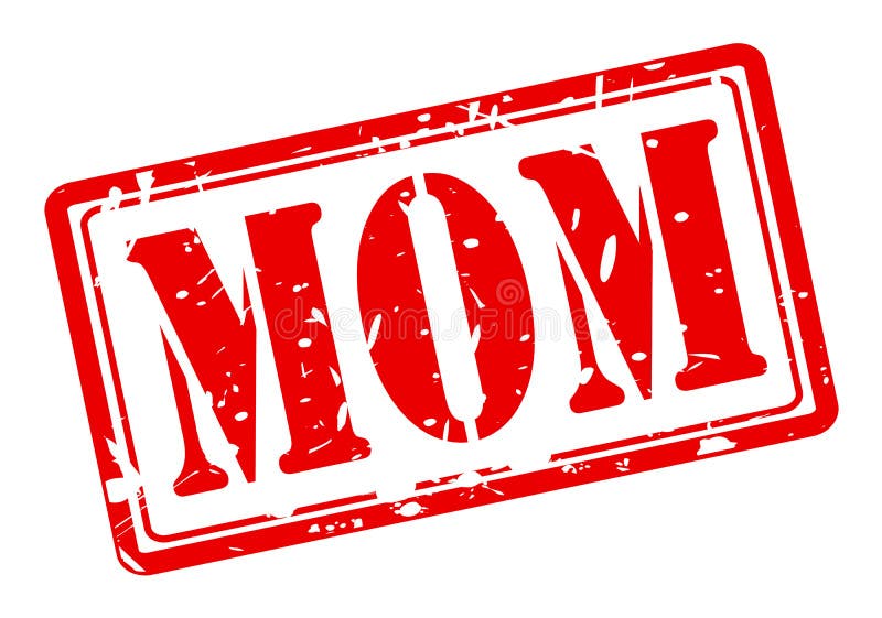 MOM red stamp text stock vector. Illustration of mama - 42181505