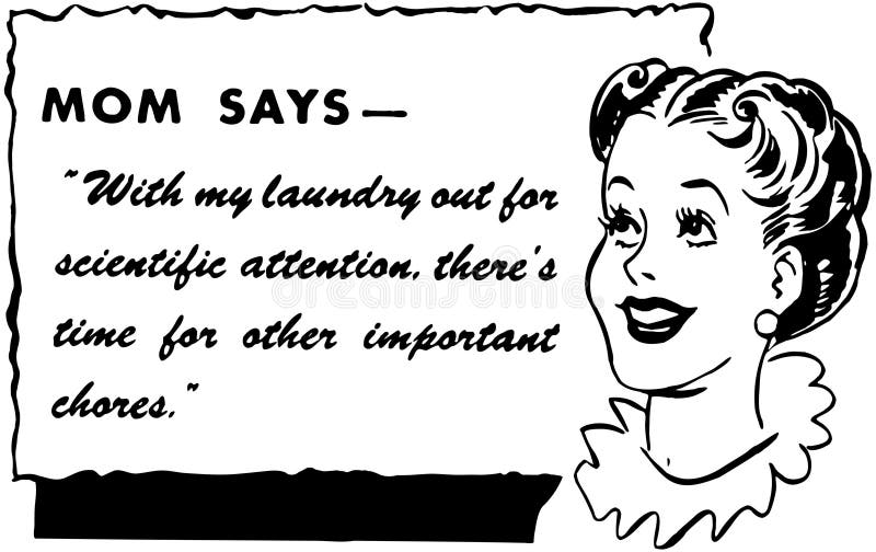 Mom Says stock vector. Illustration of signs, cartoons - 42096156