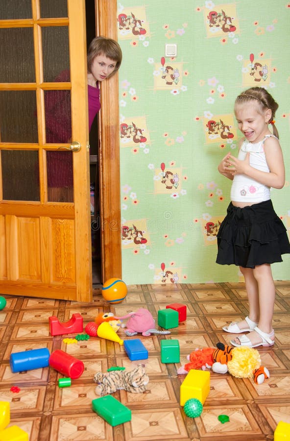 Mom scared disorder stock image. Image of scattered, mother - 22676709