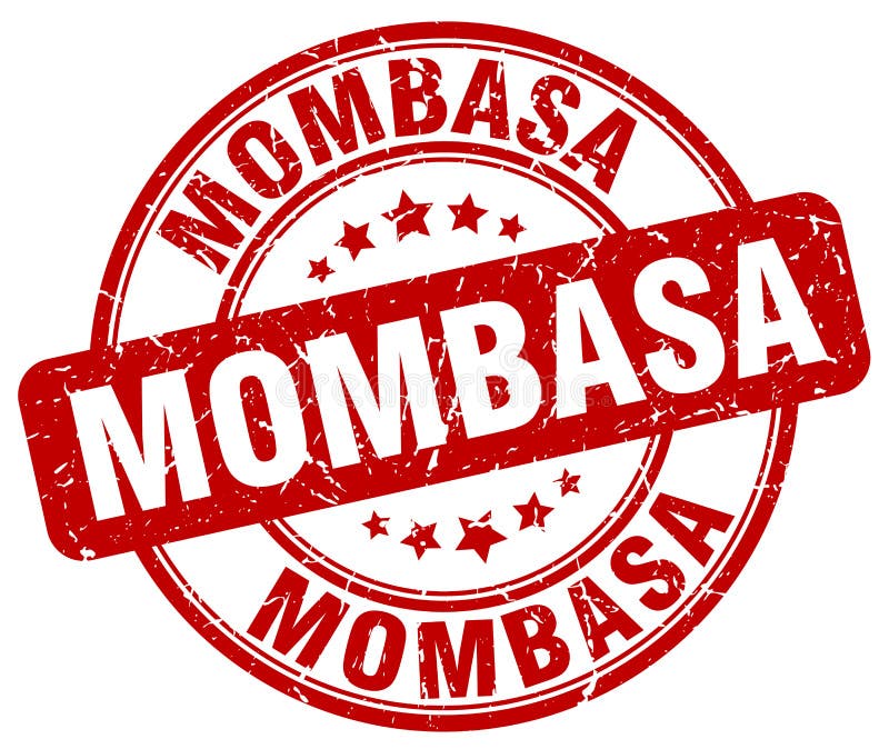 Mombasa Stamp. Mombasa Grunge Round Isolated Sign Stock Vector ...