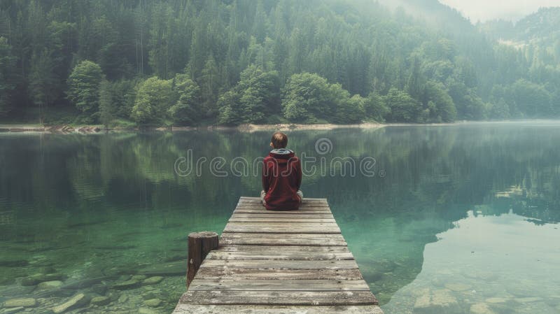 Moment Deep Thought Representing Intellectual Curiosity Insight Stock ...