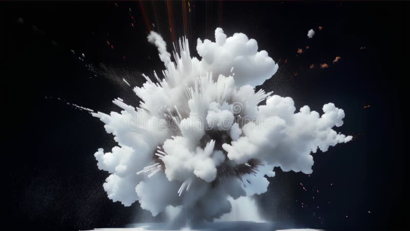 The Moment of Explosion stock footage. Video of particles - 303680594