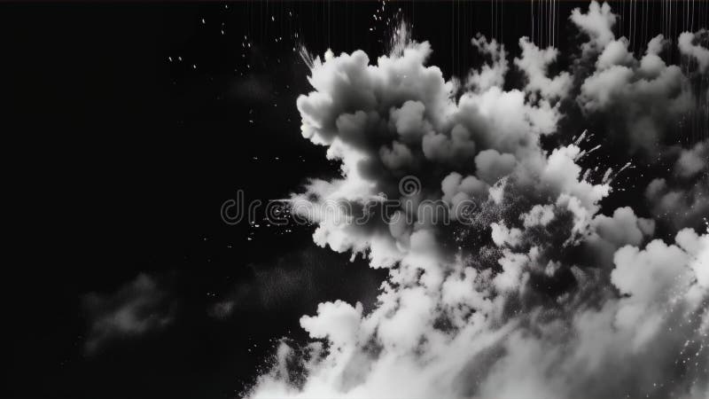 The Moment of Explosion stock footage. Video of black - 303799382