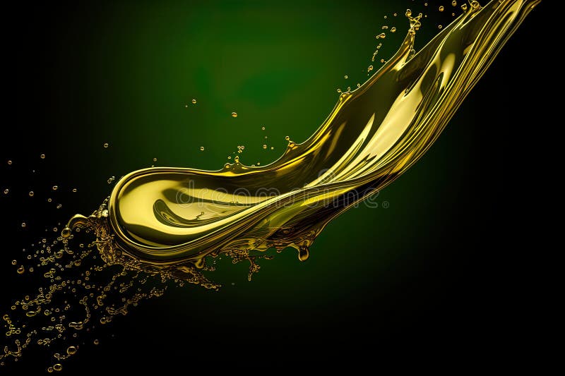 Moment when Olive Oil is Sprayed on a Surface. Drizzle of Olive Oil ...