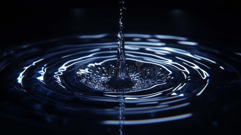 Moment in Rain, the Mesmerizing Splash of Water Droplets in a Ground ...