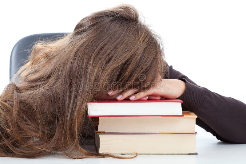 Moment of Rest during Learning Stock Image - Image of heap, hard: 35777893