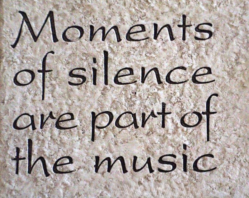 Moments of Silence saying. stock illustration. Illustration of ...