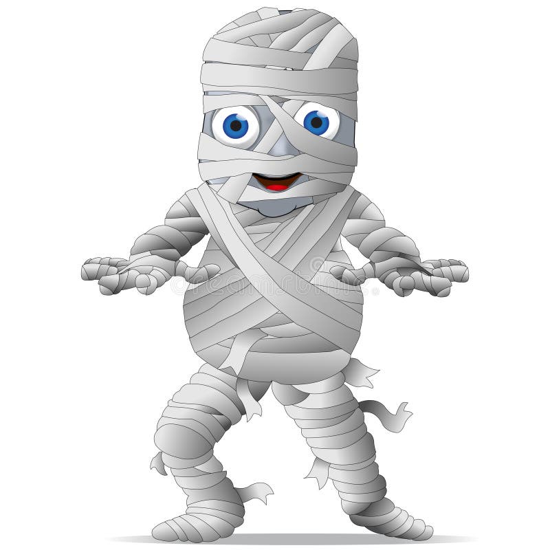 Momia ilustración del vector. Ilustración de historieta - 46075854