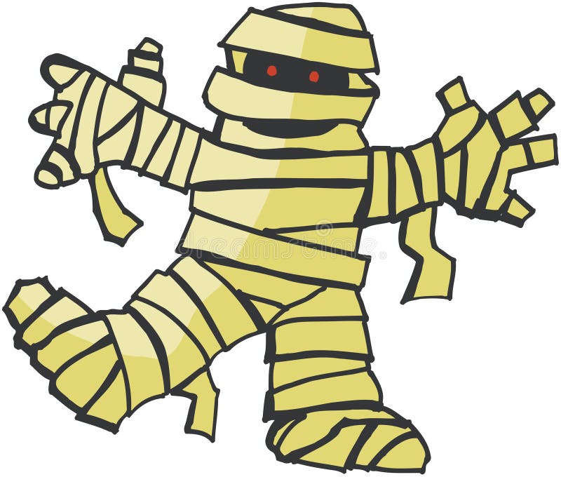 Momia ilustración del vector. Ilustración de historieta - 545181