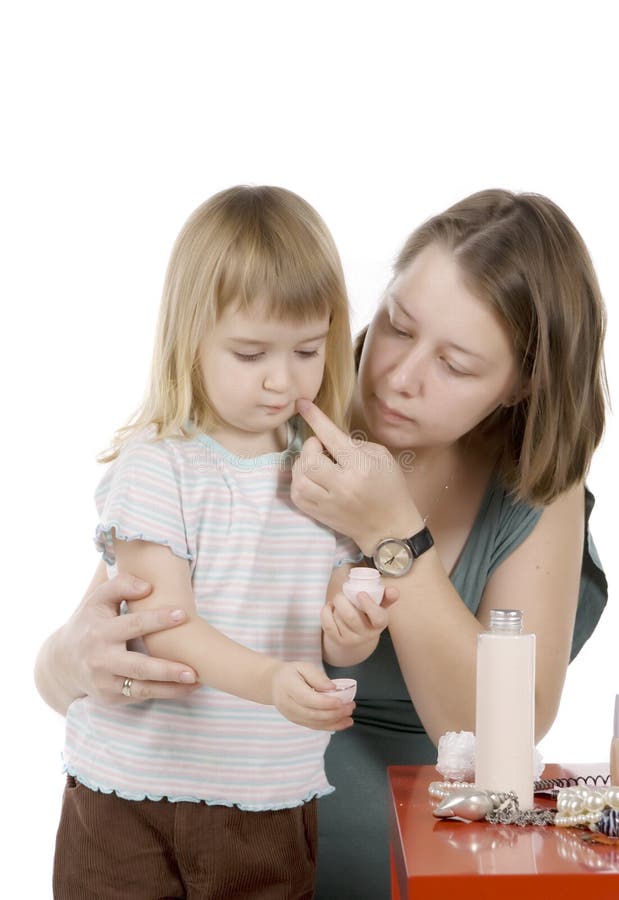 Momia cuidadosa imagen de archivo. Imagen de querido - 12672833