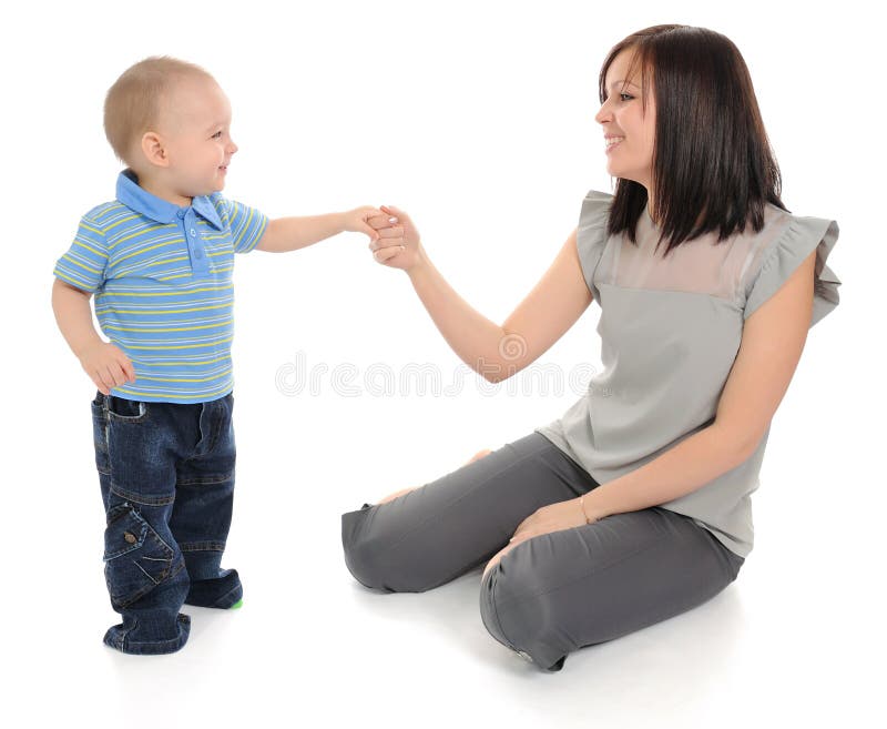 Momia e hijo. foto de archivo. Imagen de sentada, gente - 18679908