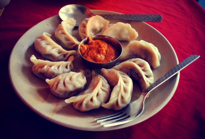 Vegetarian Nepalese momo stock photo. Image of culture - 24607556