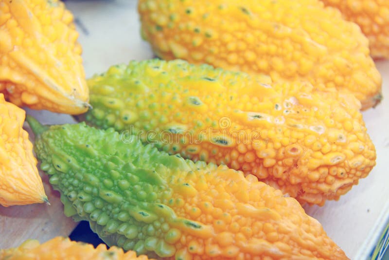 Momordica is an Exotic Plant Stock Image - Image of natural, fruit ...
