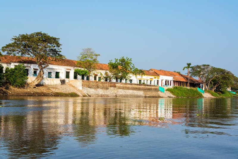 Mompox Reflection stock photo. Image of river, home, urban - 40110542