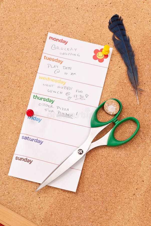 Moms To-Do List stock photo. Image of agenda, colorful - 14340062
