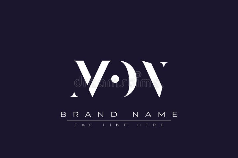 MON Abstract Letter Logo Design Stock Vector - Illustration of badge ...