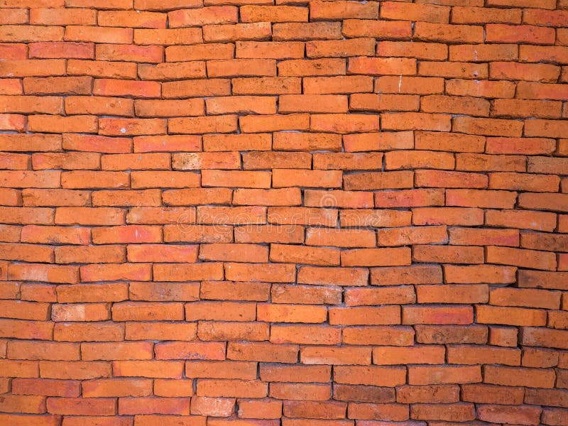 Mon Brick Wall, Orange Brick Wall Texture Background Stock Photo ...