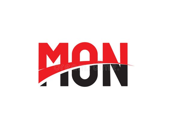 MON Letter Initial Logo Design Stock Vector - Illustration of text ...