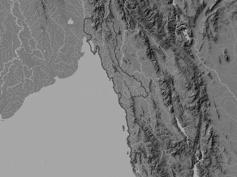 Mon, Myanmar. Bilevel. No Legend Stock Illustration - Illustration of ...