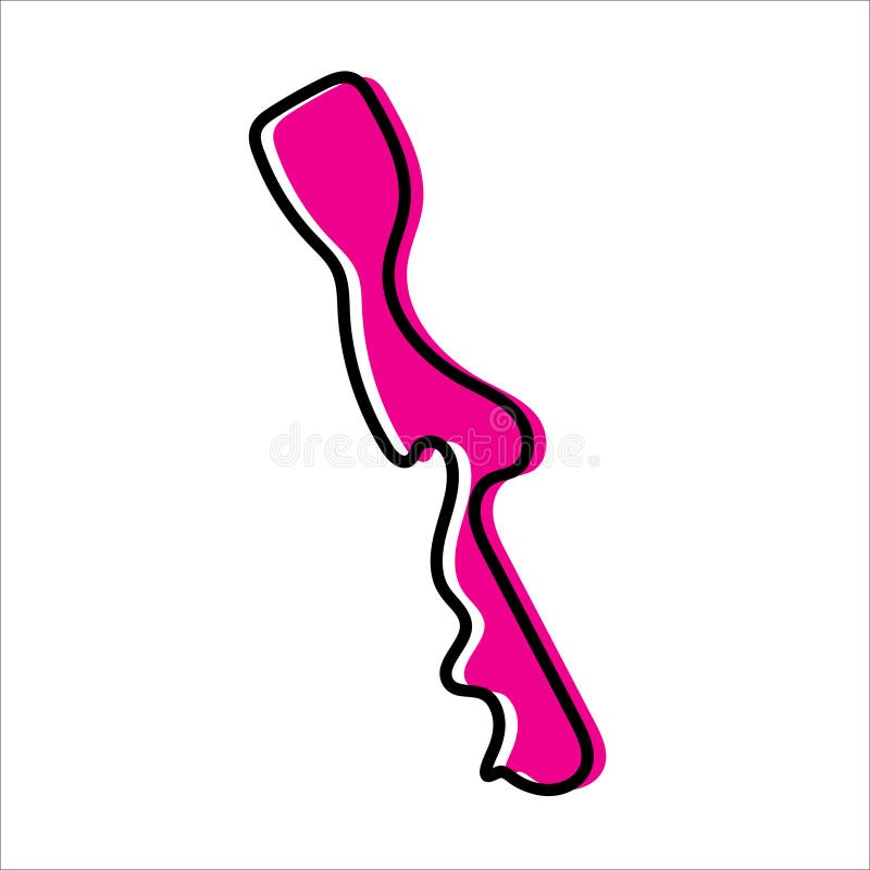 Mon State of Myanmar Vector Map Illustration Stock Vector ...